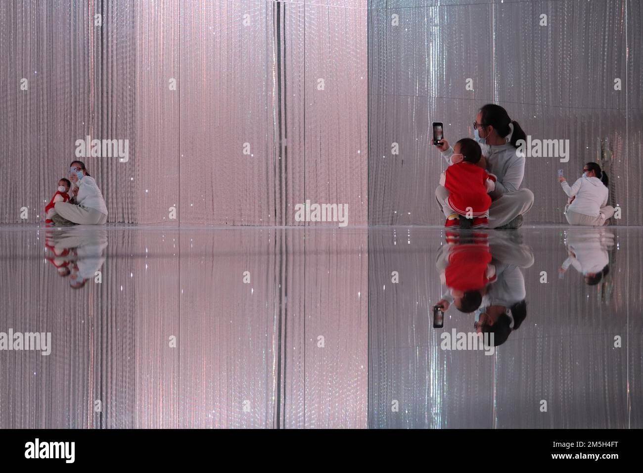 The teamLab Massless Beijing opened its doors for visitors at Chaoyang ...