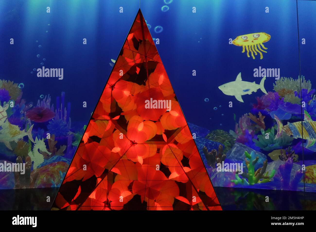 The teamLab Massless Beijing opened its doors for visitors at Chaoyang ...