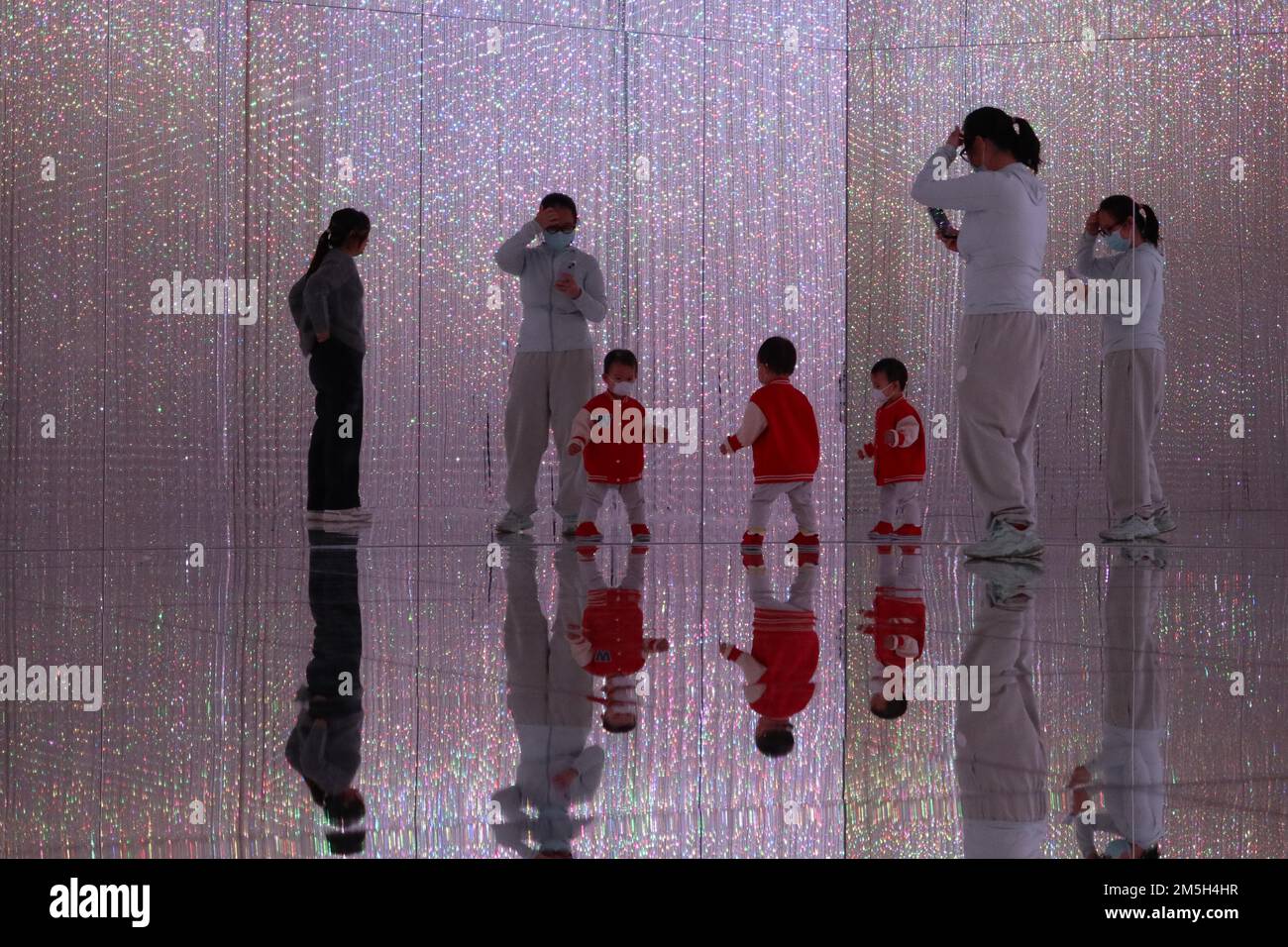 The teamLab Massless Beijing opened its doors for visitors at Chaoyang ...