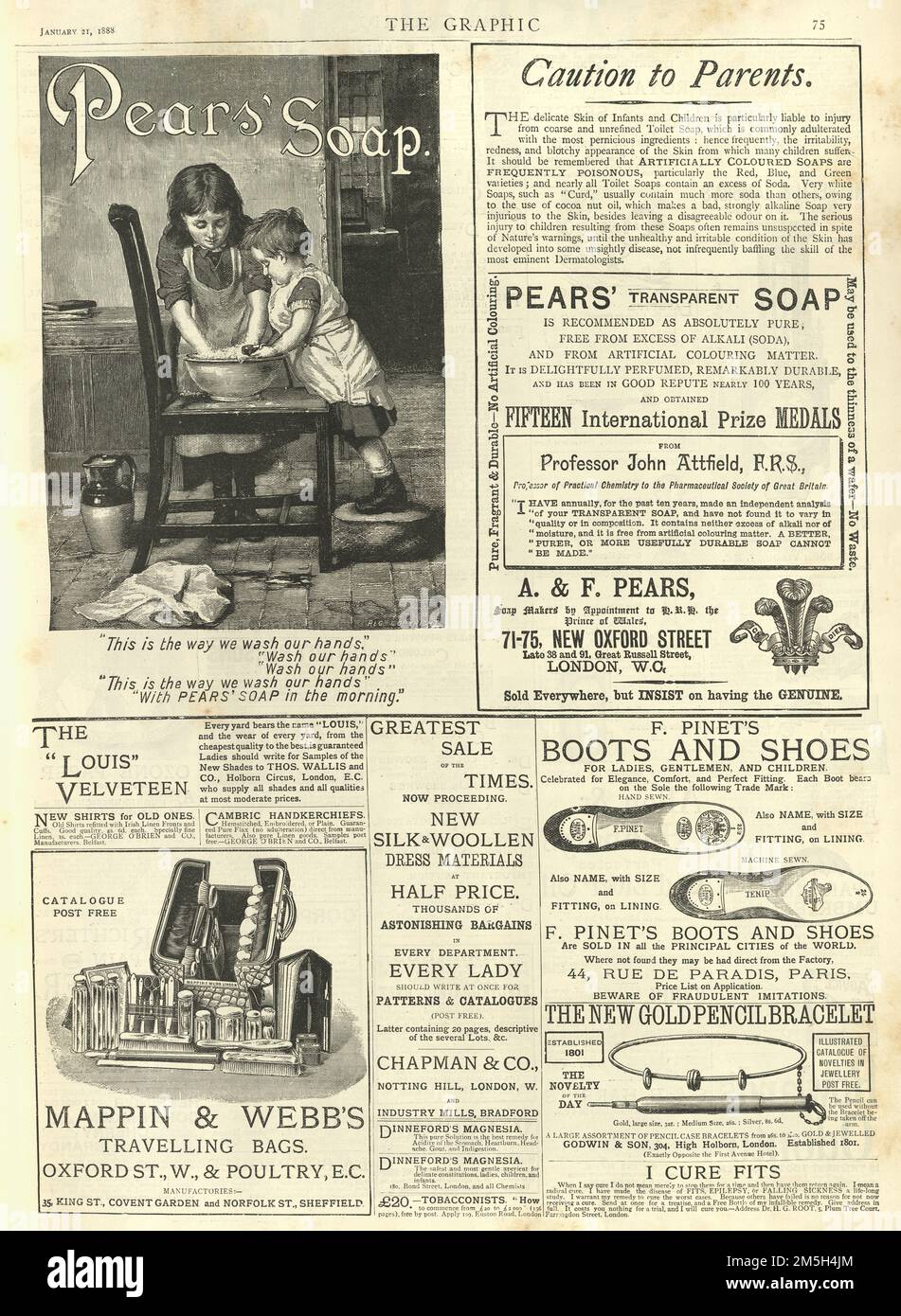Vintage pears soap advertisement hi-res stock photography and images ...