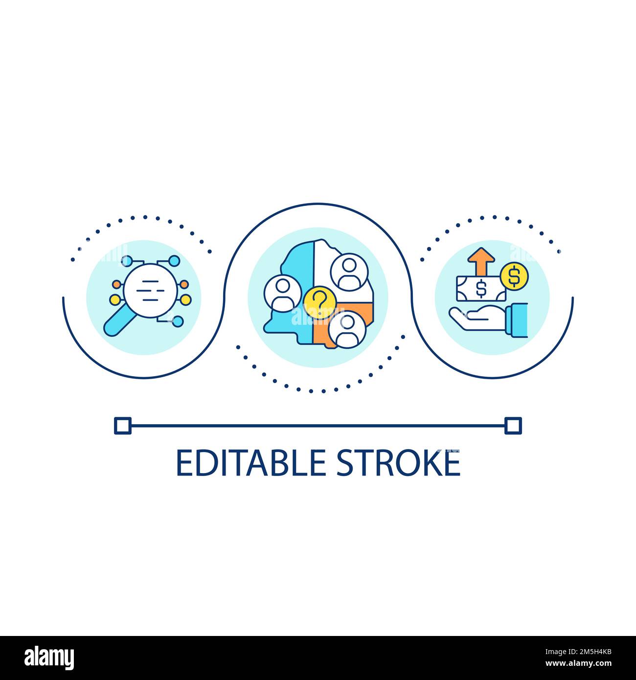 Financial growth loop concept icon Stock Vector Image & Art - Alamy