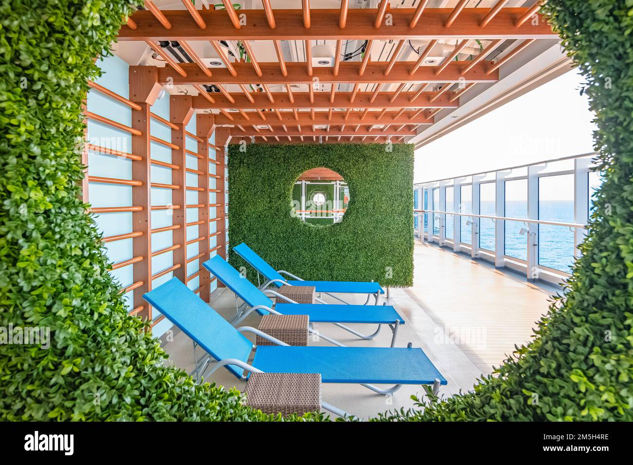 View of the interiors of the cruise ship the Costa Firenze, cruise ship ...