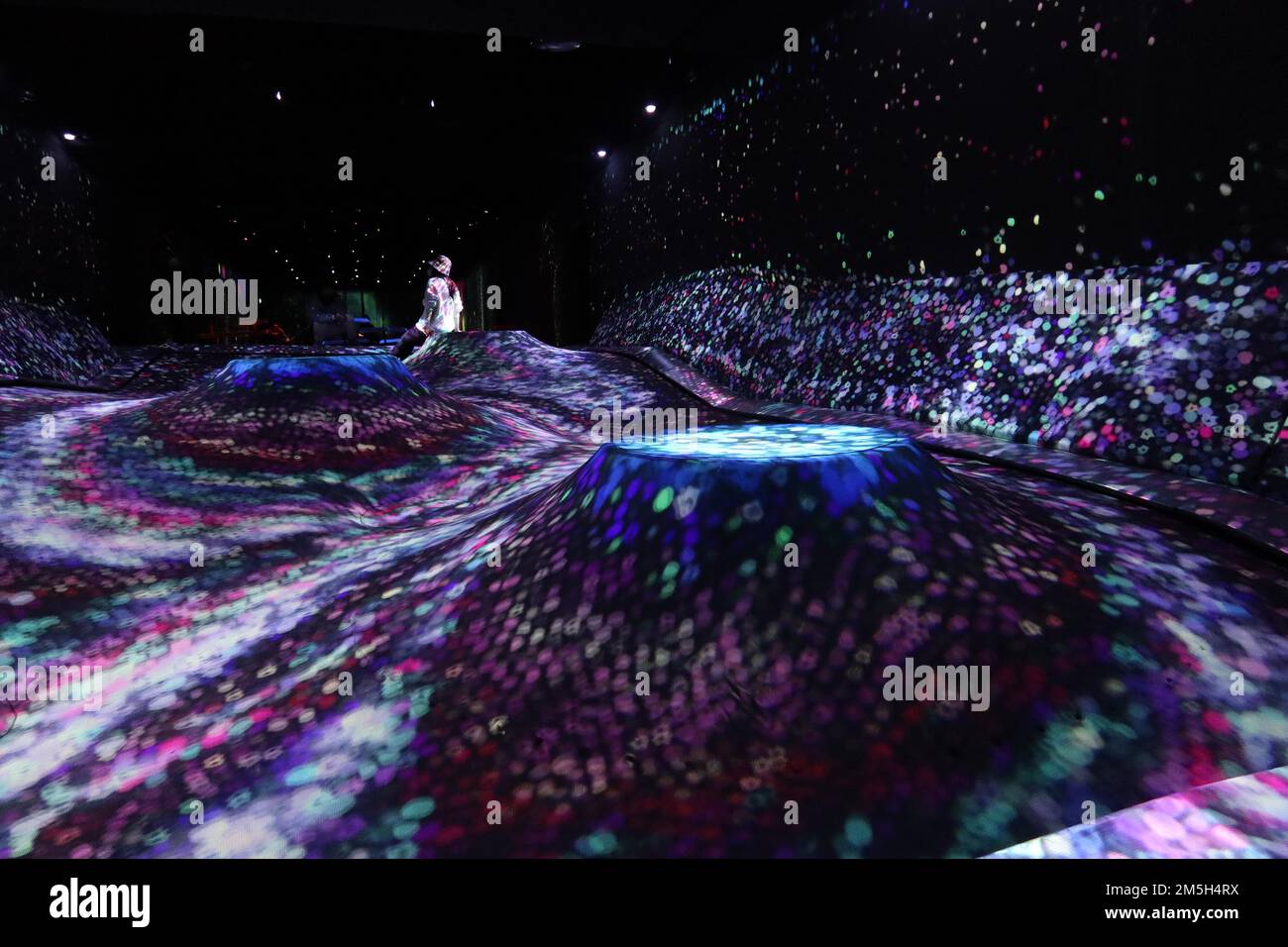 The teamLab Massless Beijing opened its doors for visitors at Chaoyang ...