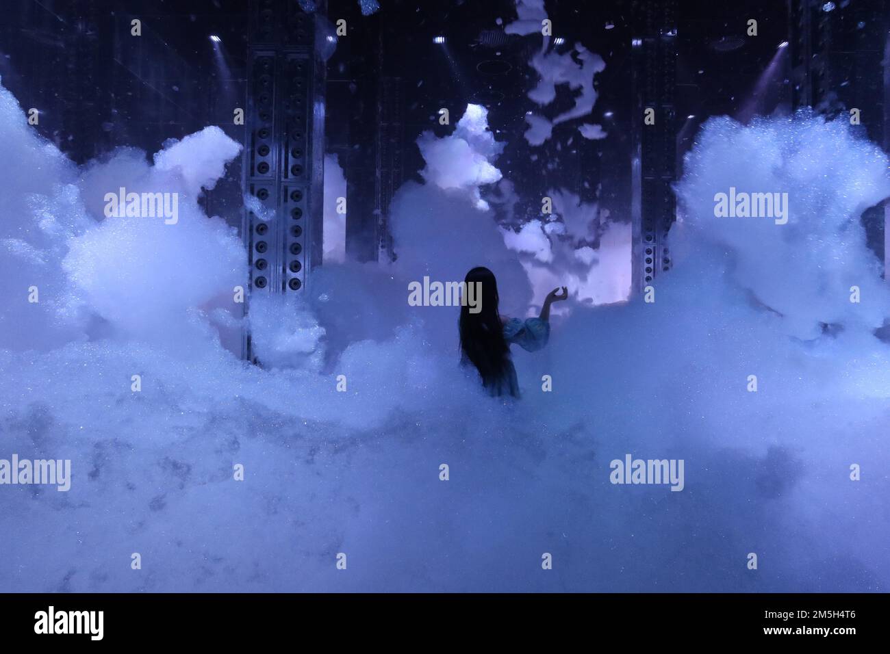 The teamLab Massless Beijing opened its doors for visitors at Chaoyang ...