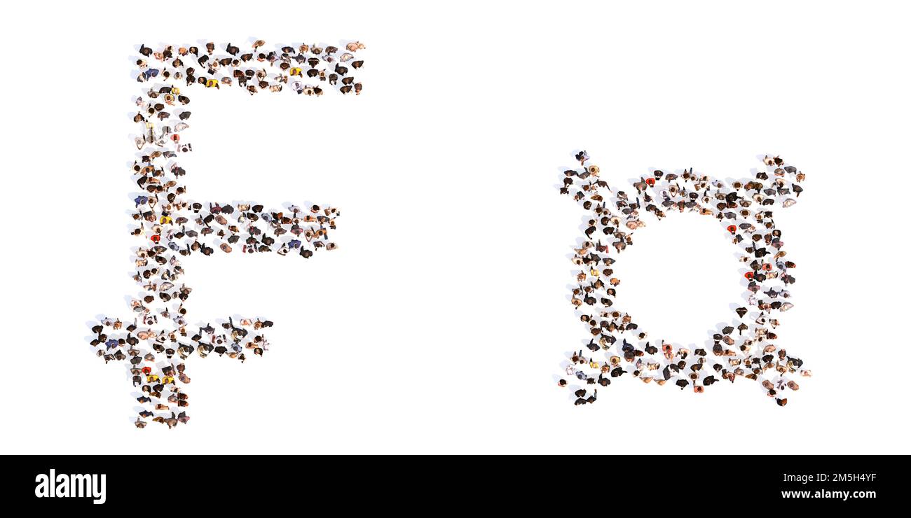 Concept or conceptual large community of people forming the ¤ and ...