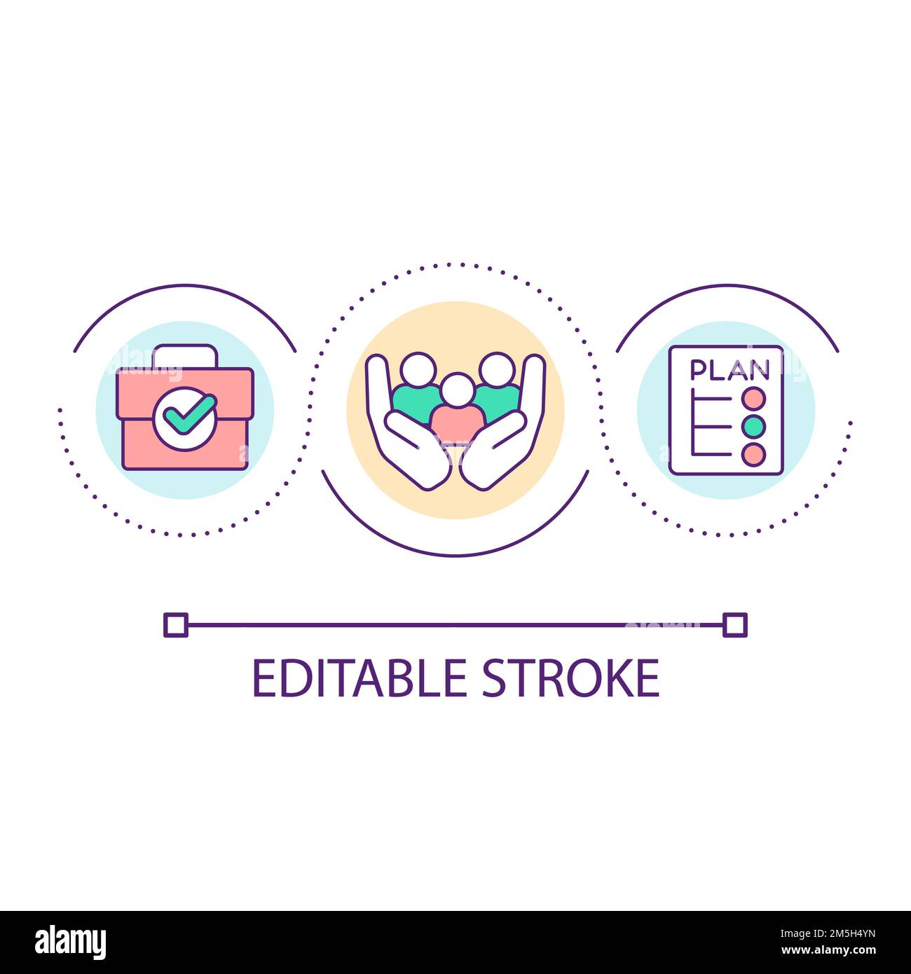 Performance management plan loop concept icon Stock Vector Image & Art ...