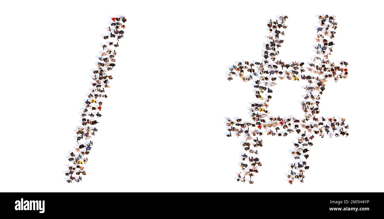 Concept or conceptual large community of people forming the division ...