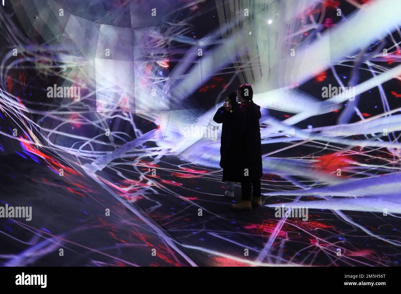 The teamLab Massless Beijing opened its doors for visitors at Chaoyang ...