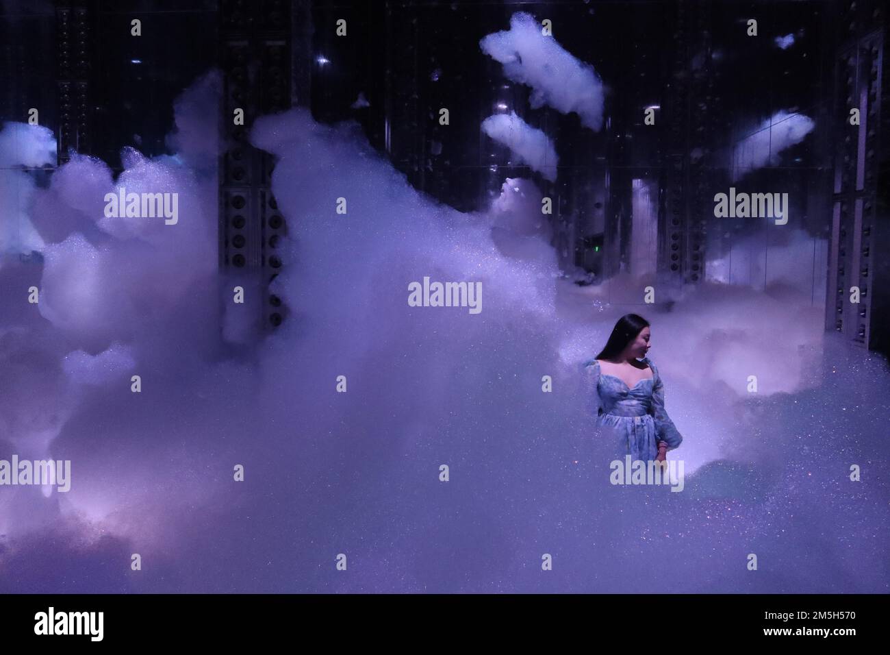 The teamLab Massless Beijing opened its doors for visitors at Chaoyang ...