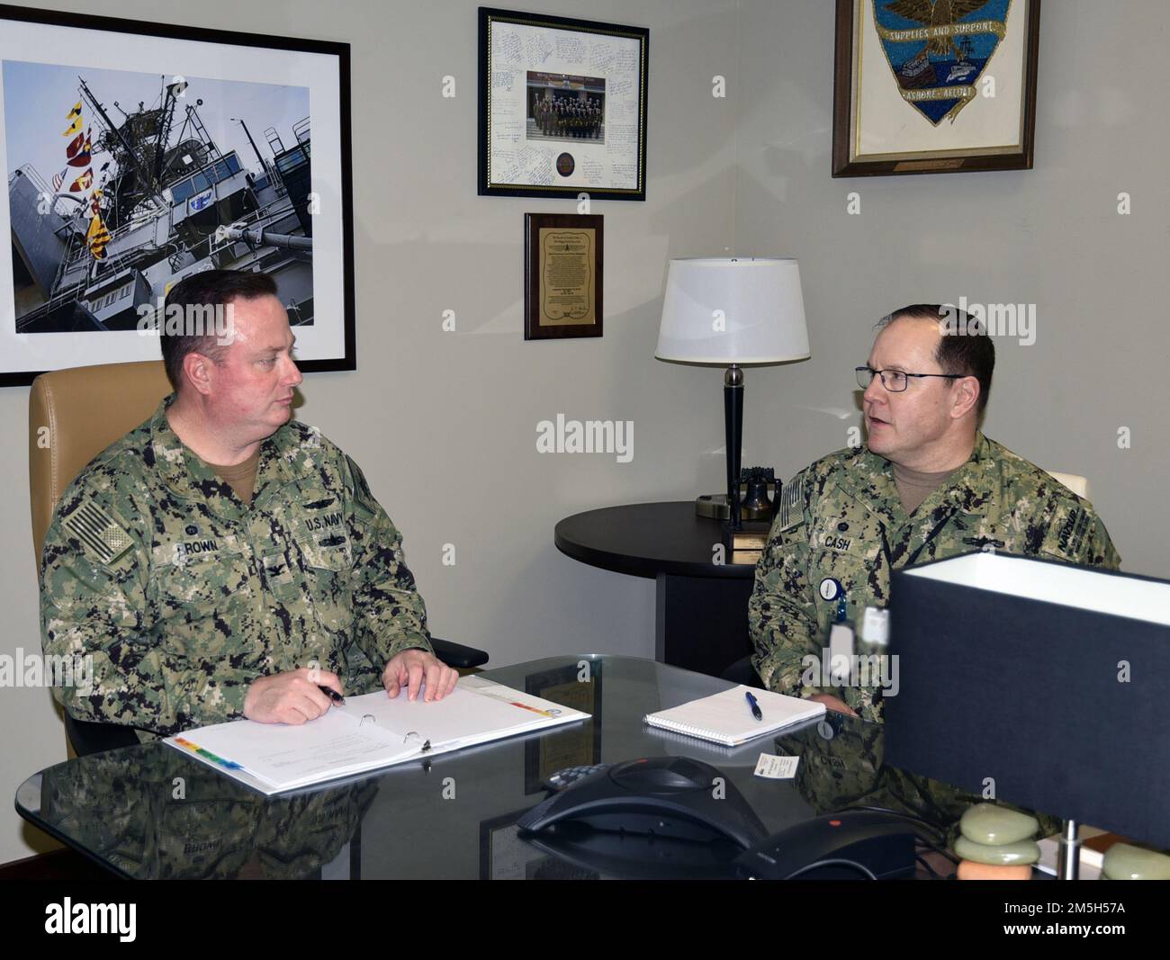 Capt. Tim Brown, commanding officer, NAVSUP Fleet Logistics Center San ...