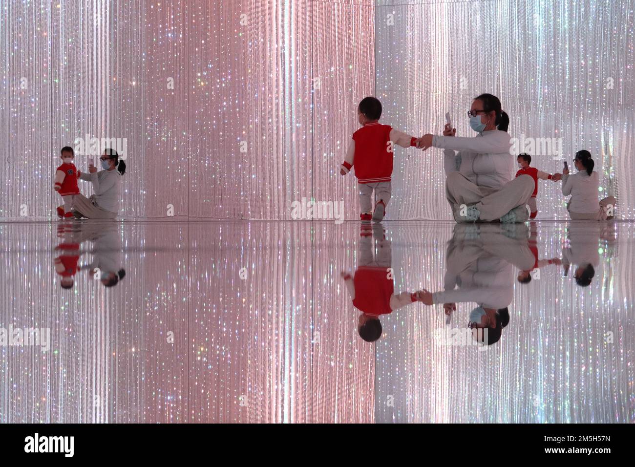 The teamLab Massless Beijing opened its doors for visitors at Chaoyang ...