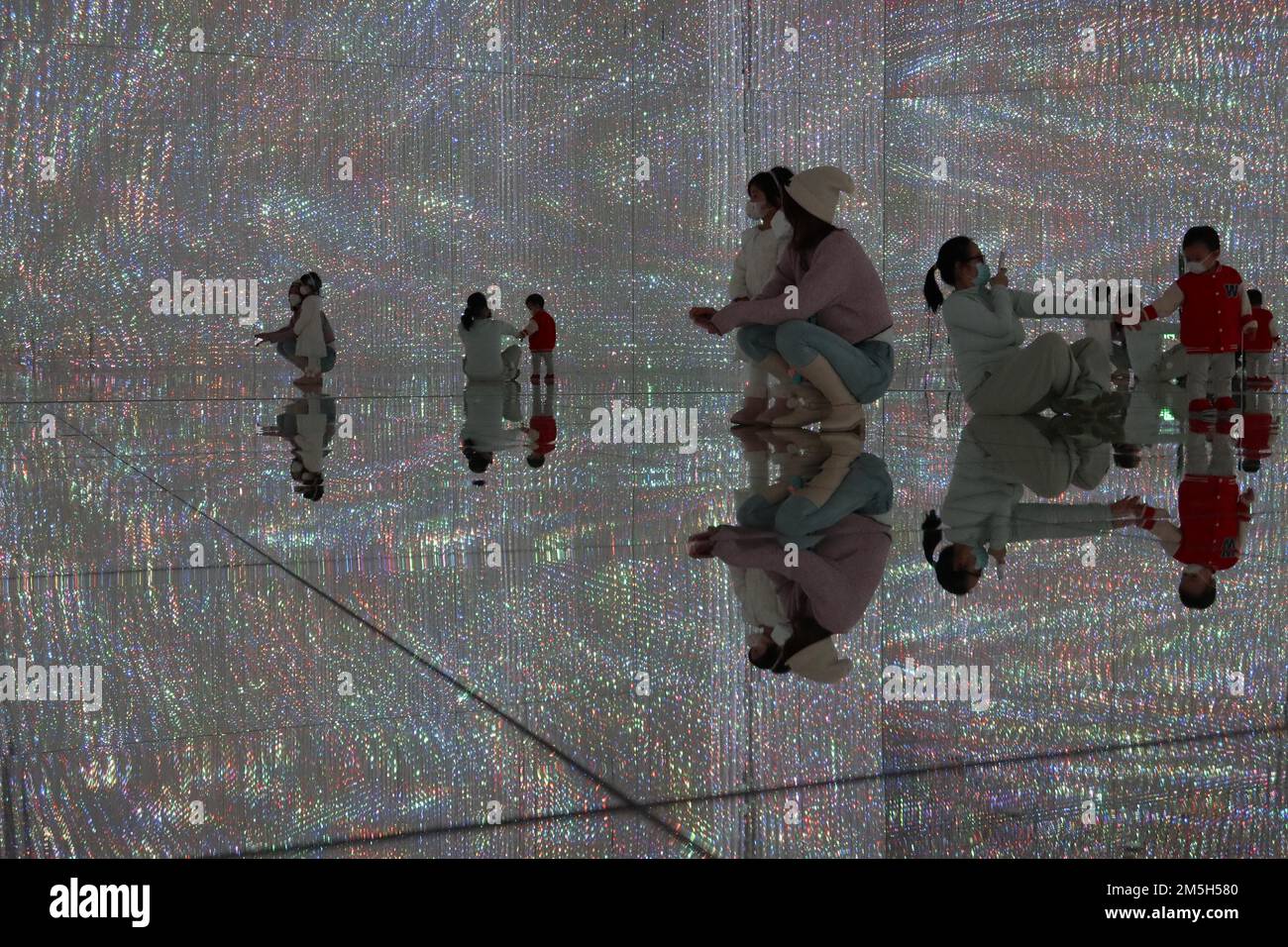 The teamLab Massless Beijing opened its doors for visitors at Chaoyang ...