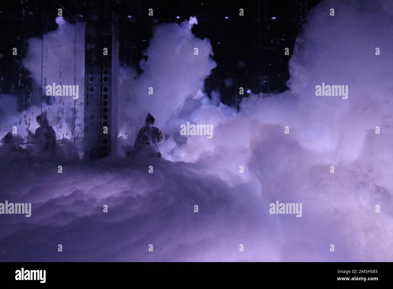 The teamLab Massless Beijing opened its doors for visitors at Chaoyang ...