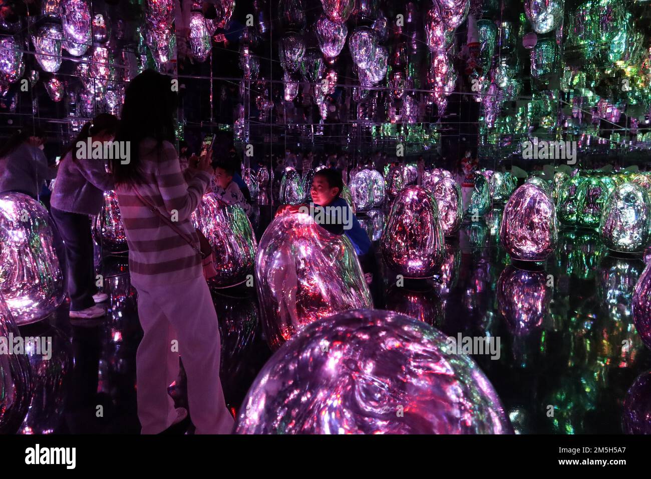 The teamLab Massless Beijing opened its doors for visitors at Chaoyang ...