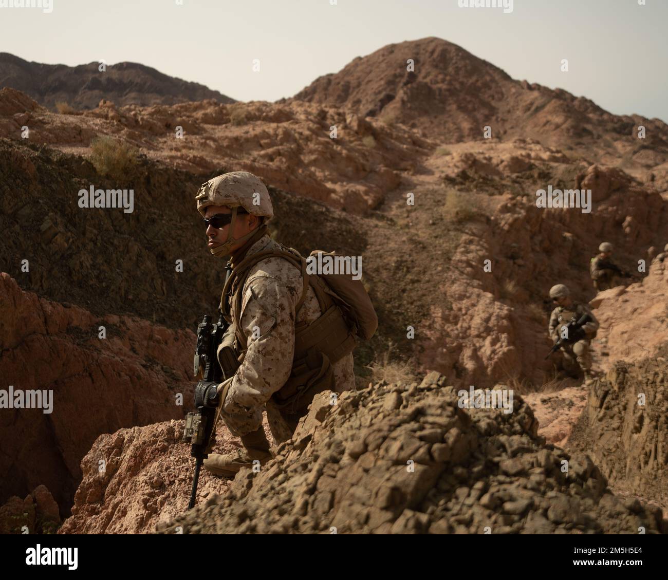CAMP TITIN, Jordan (March 17, 2022) - Marines assigned to Golf Company ...