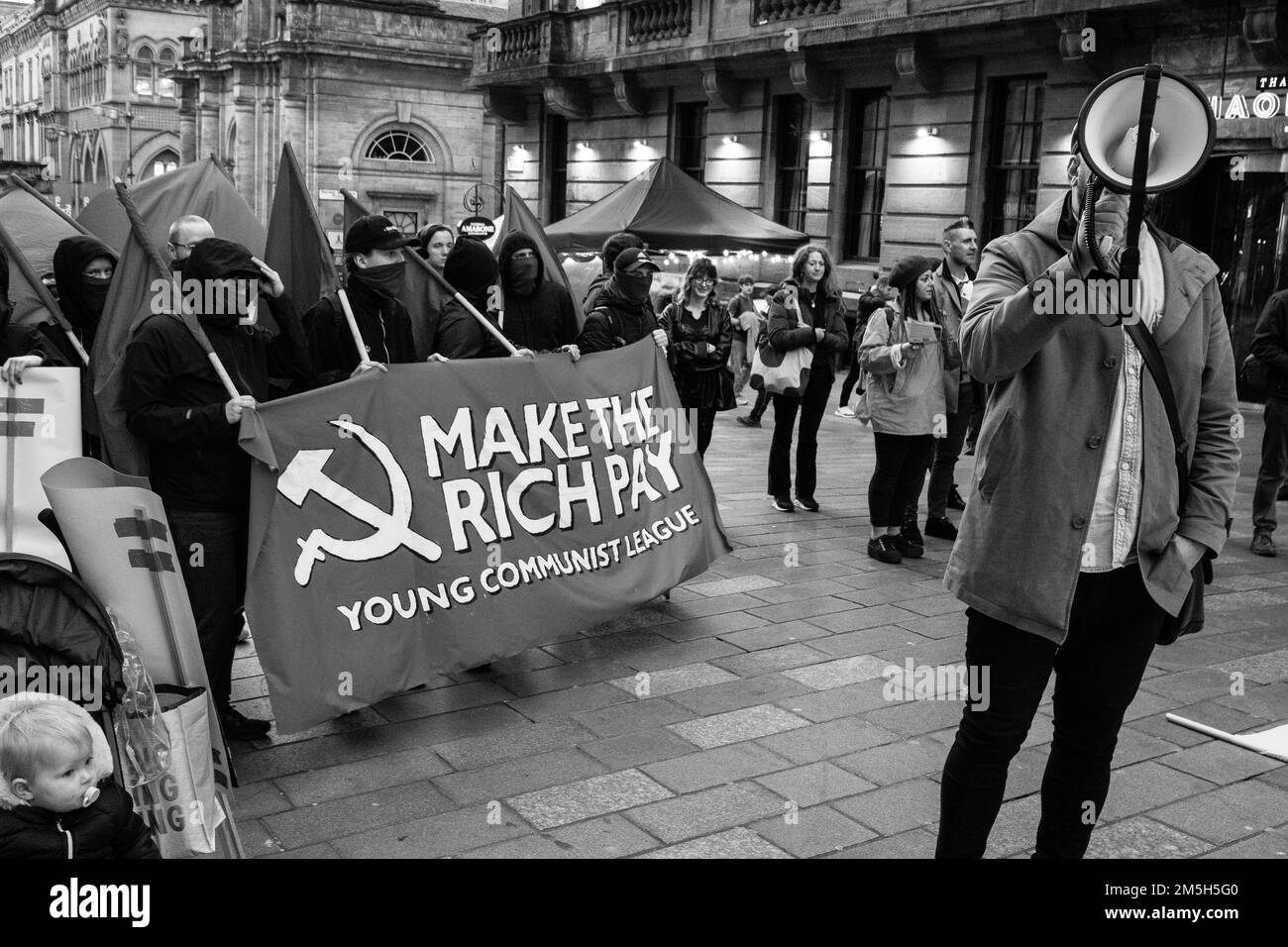 Glasgow Strike Solidarity protest held in response to Prime Minister ...
