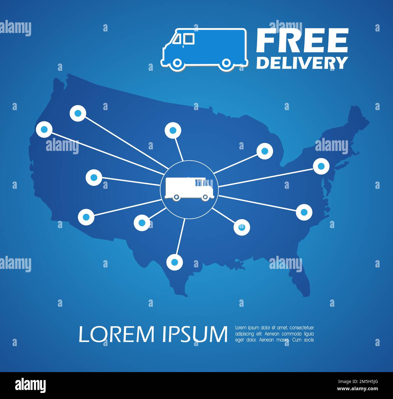 illustration free delivery, vector Stock Vector Image & Art - Alamy