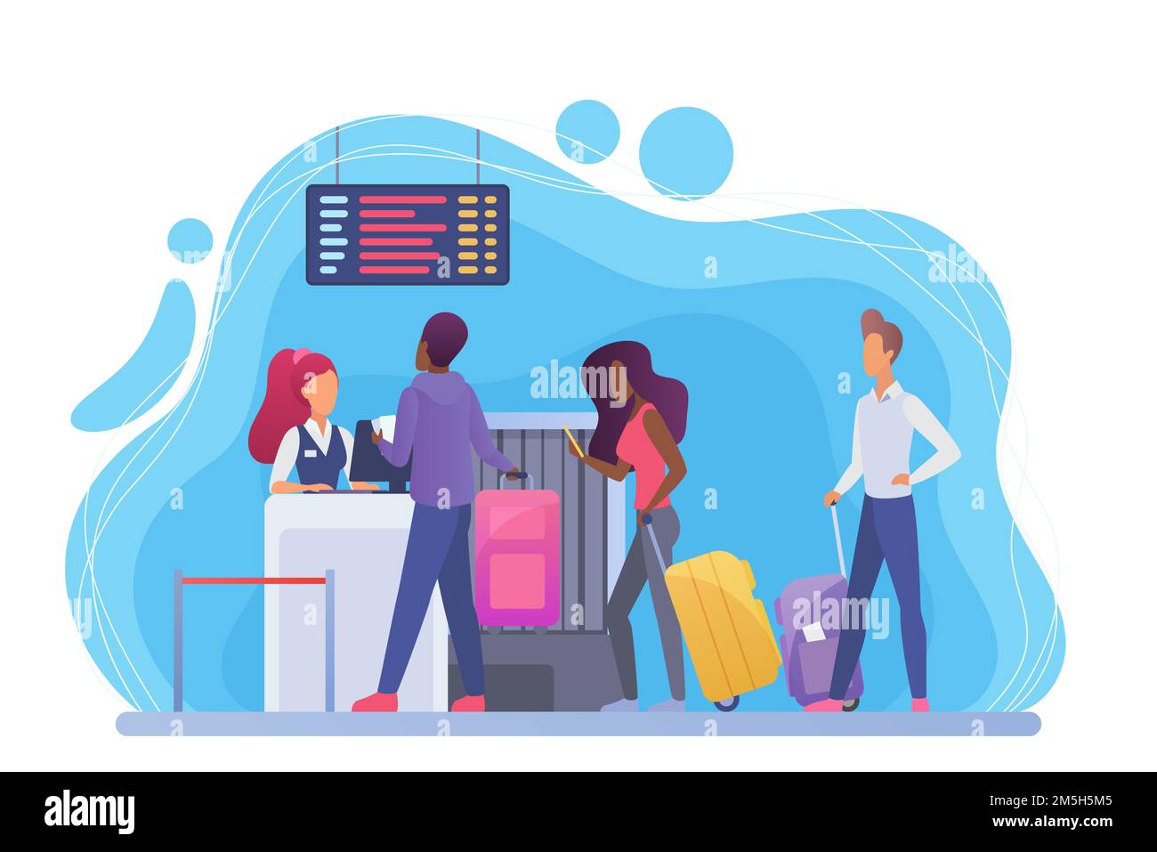 Passengers boarding Stock Vector Images - Alamy
