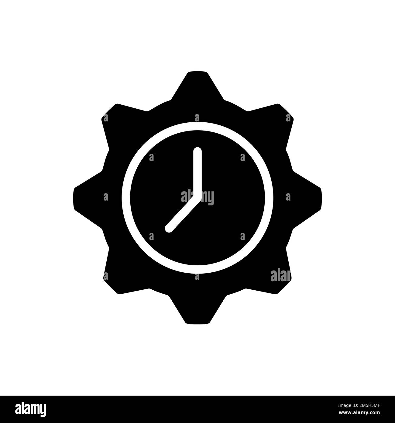 Time management black glyph icon Stock Vector Image & Art - Alamy