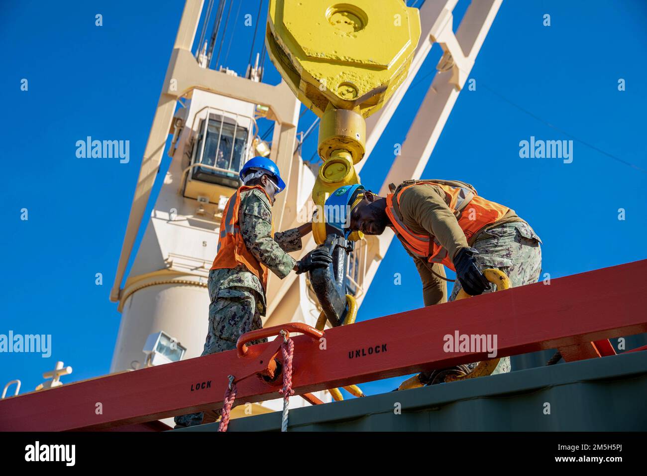 U.S. Navy Boatswain’s Mate Samuel Backer, right, and Boatswain’s Mate ...