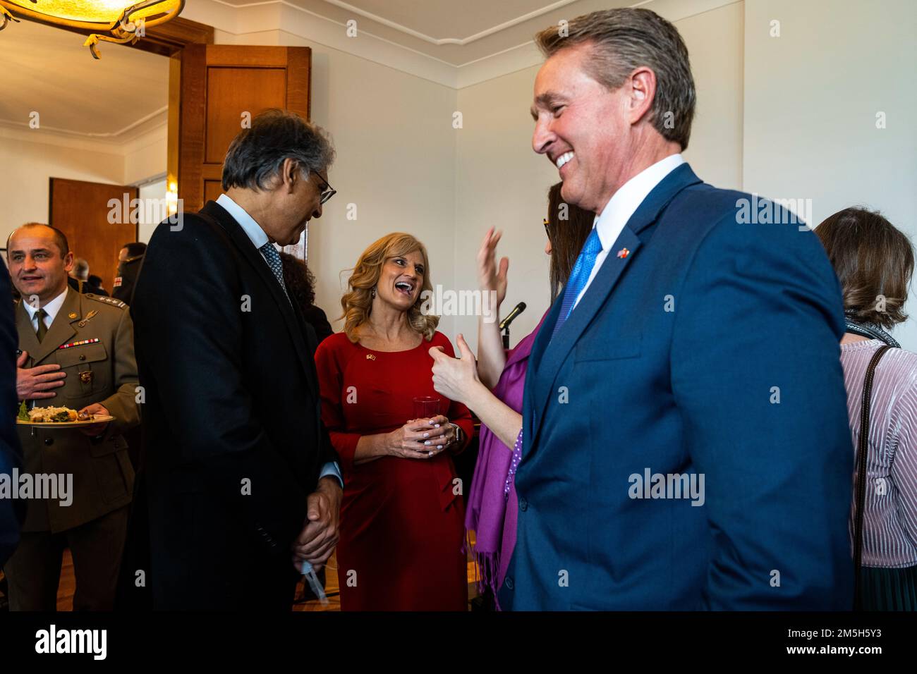 U.S. Ambassador to Turkey Jeffry Flake and his wife, Cheryl Flake ...