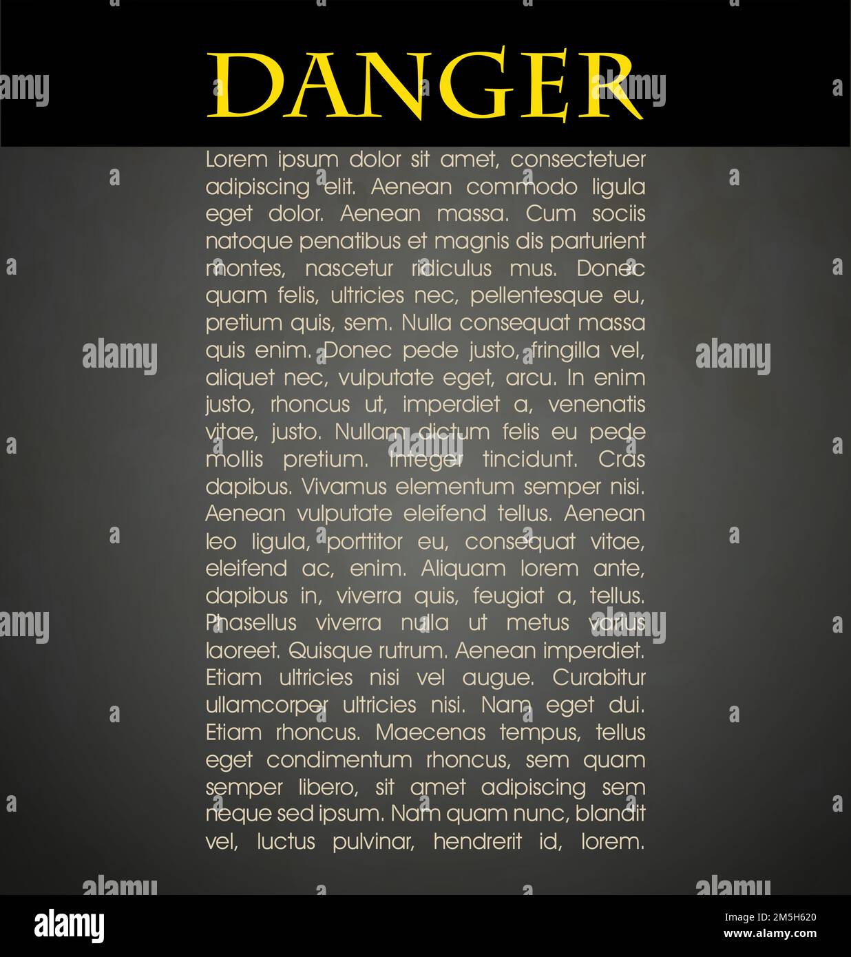 Danger prevention with sign and text vector Stock Vector Image & Art ...
