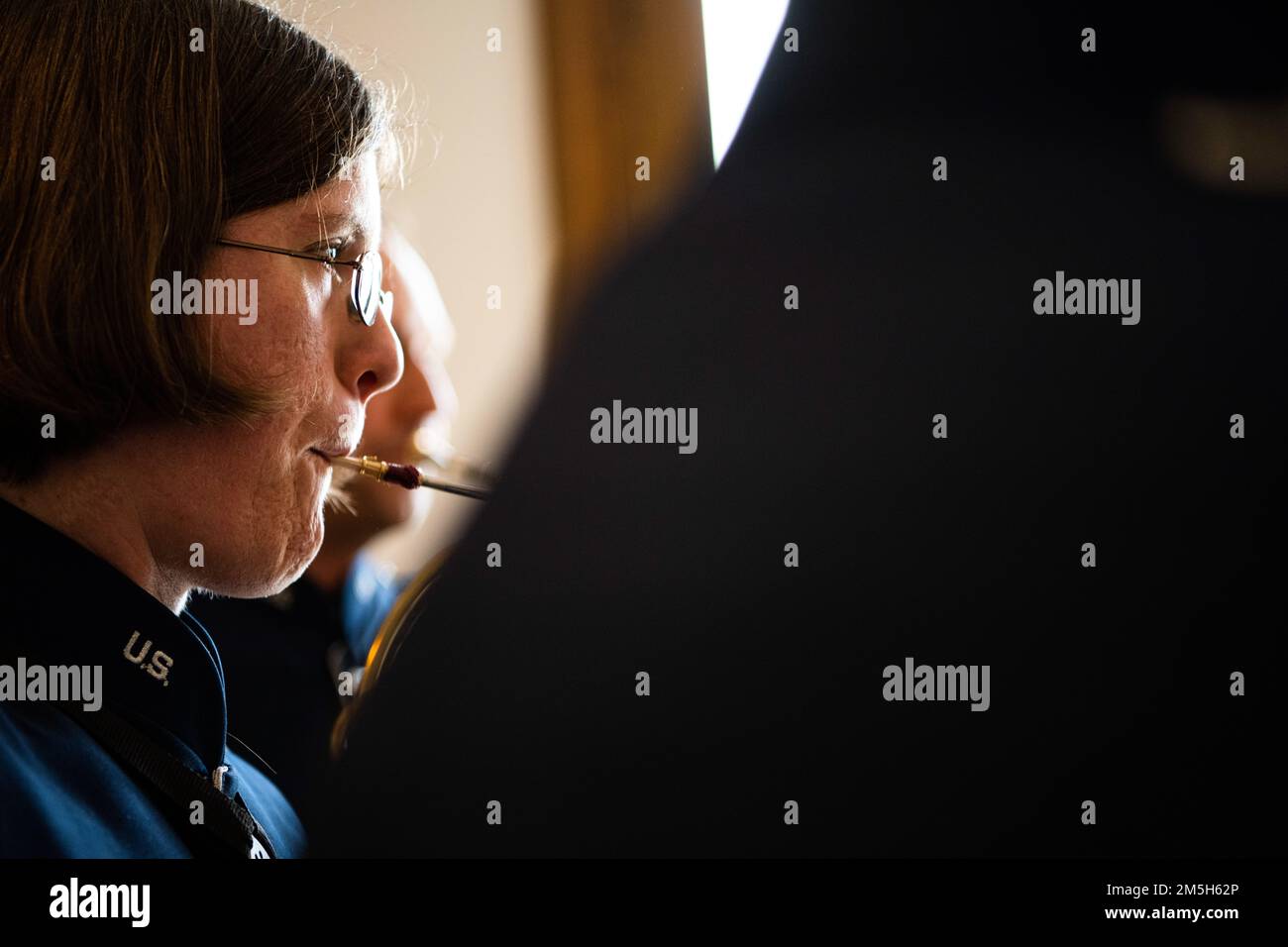 U.S. Air Force Tech. Sgt. Sarah Garing, a bassoonist for the Winds ...