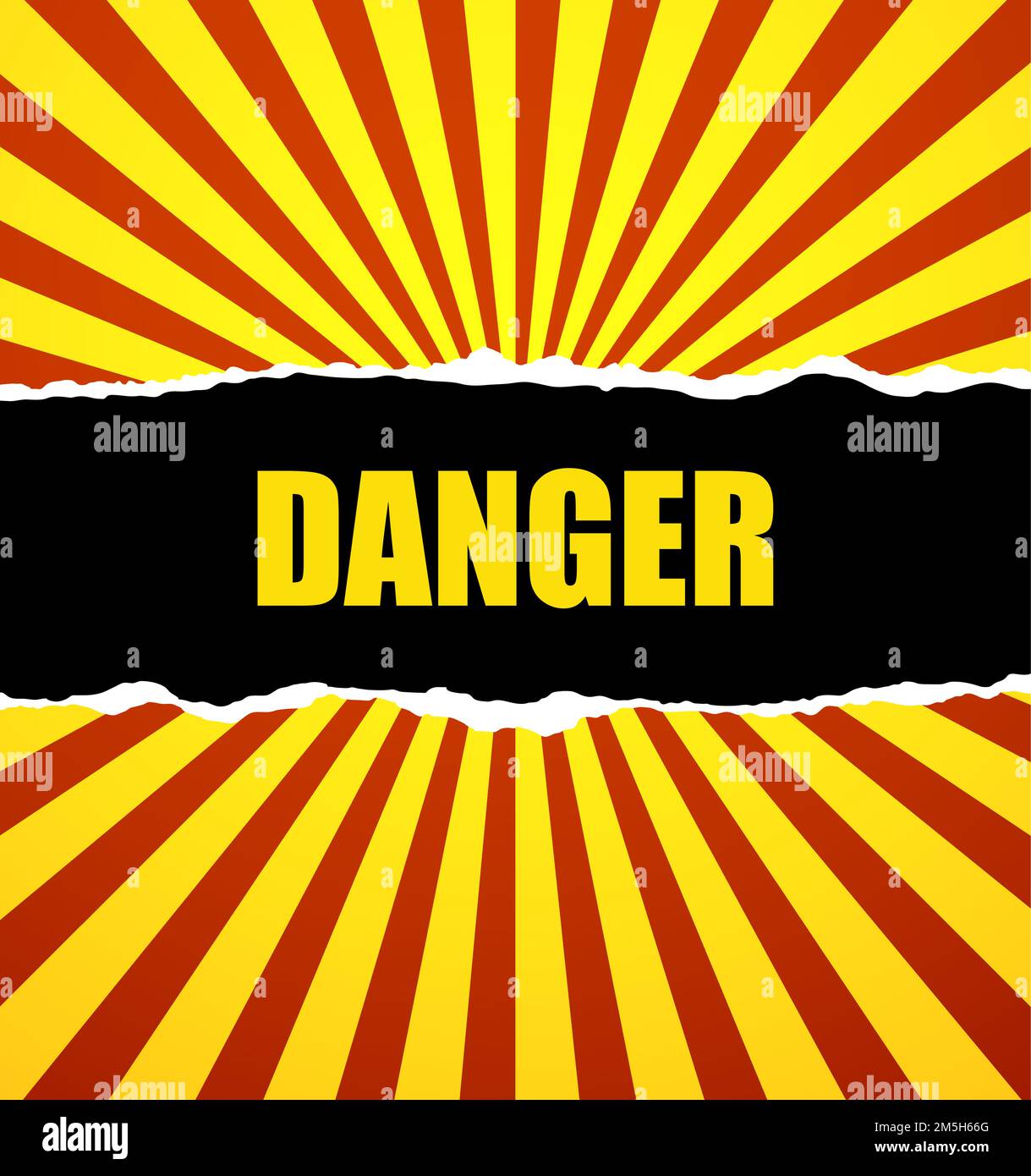 Danger prevention with sign and text vector Stock Vector Image & Art ...