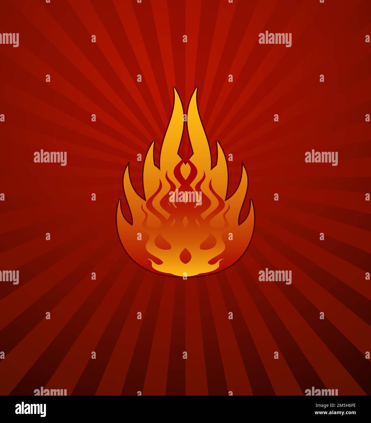 Symbols red fire on red background vector Stock Vector Image & Art - Alamy