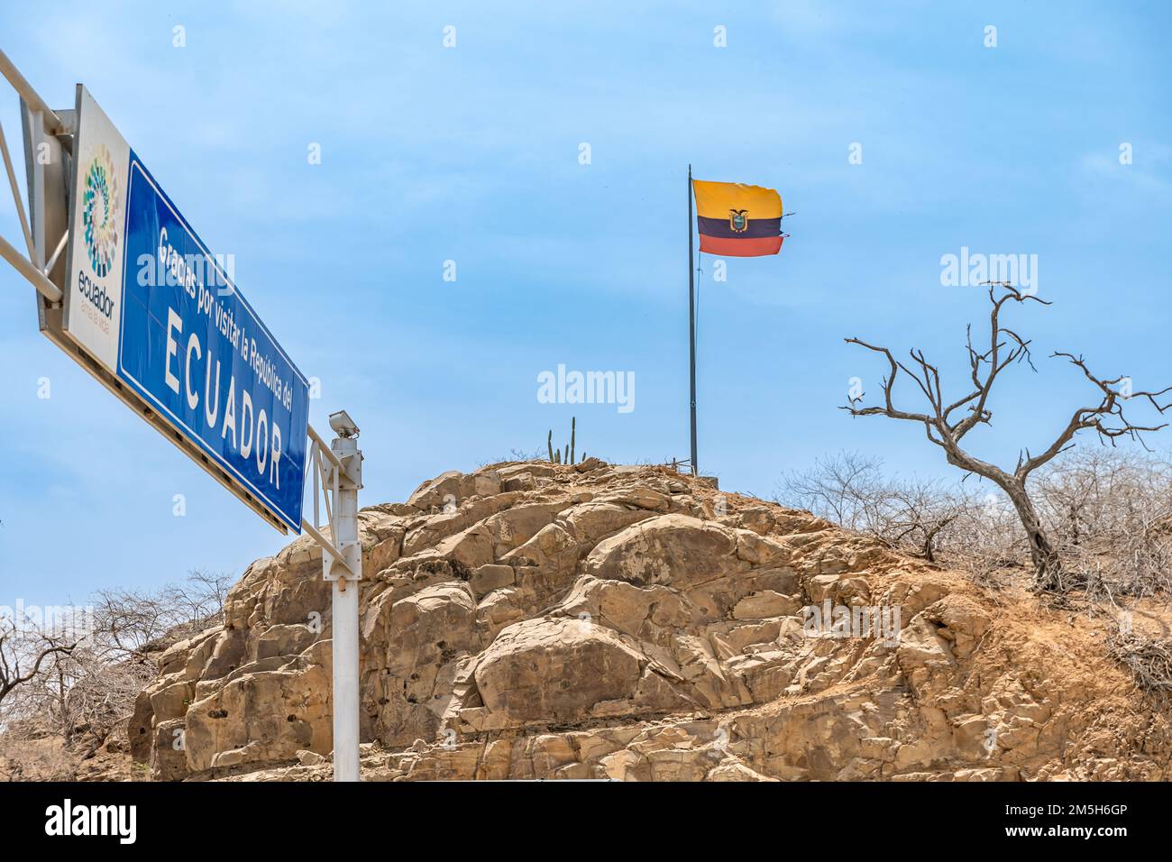 Ecuador - September 22, 2022: border crossing to Ecuador Stock Photo ...
