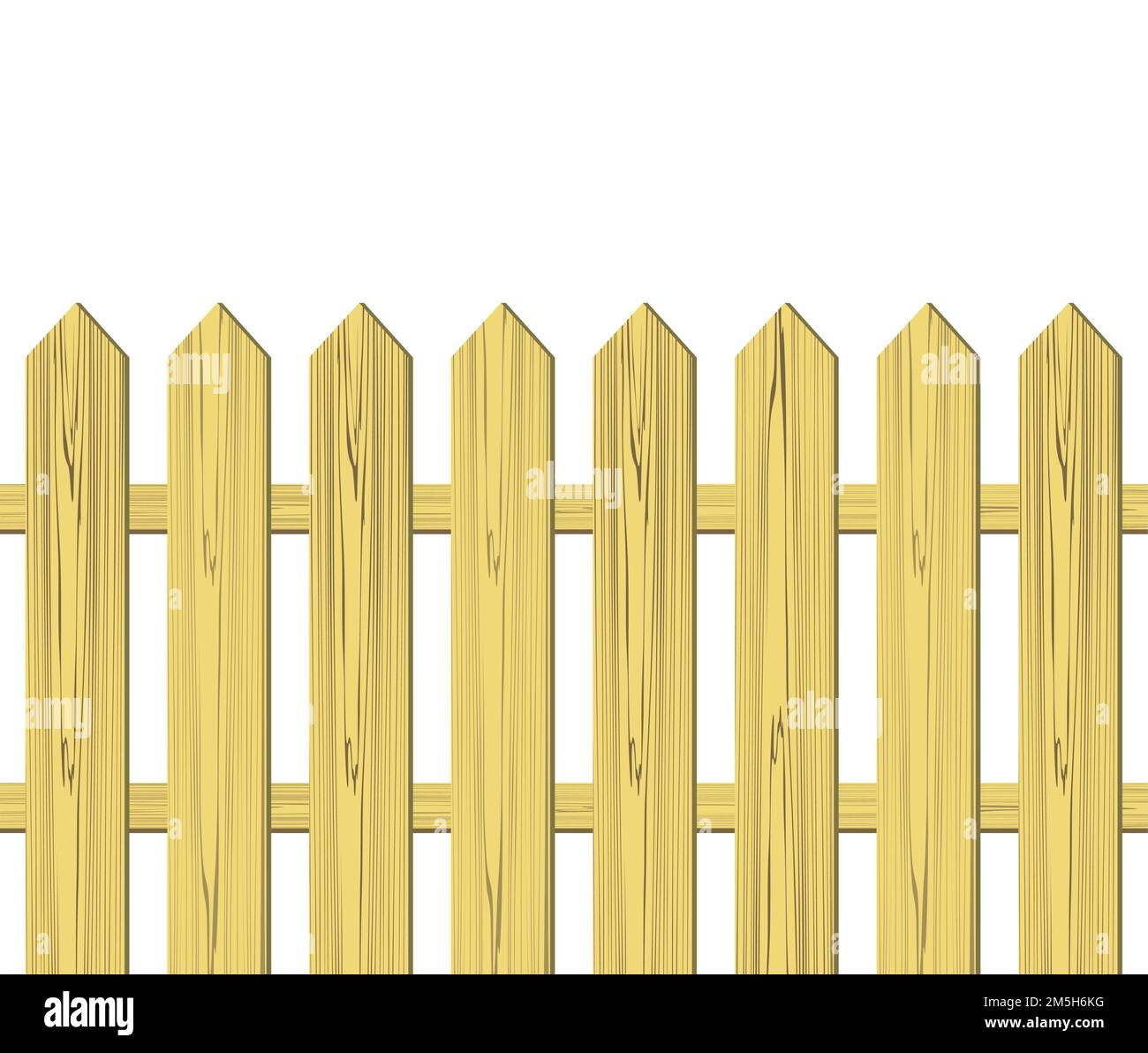Wooden fence vector illustration Stock Vector Image & Art - Alamy