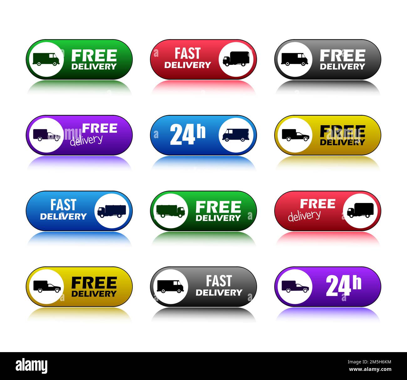 Icon free delivery, vector Stock Vector Image & Art - Alamy