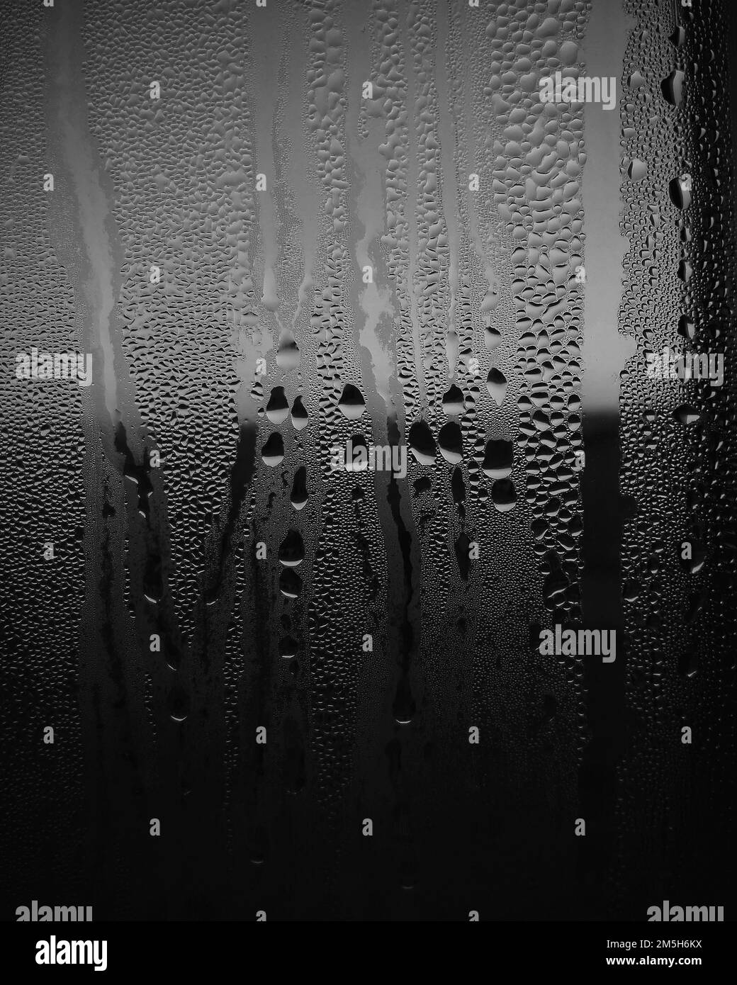 Rain glass window Black and White Stock Photos & Images - Alamy