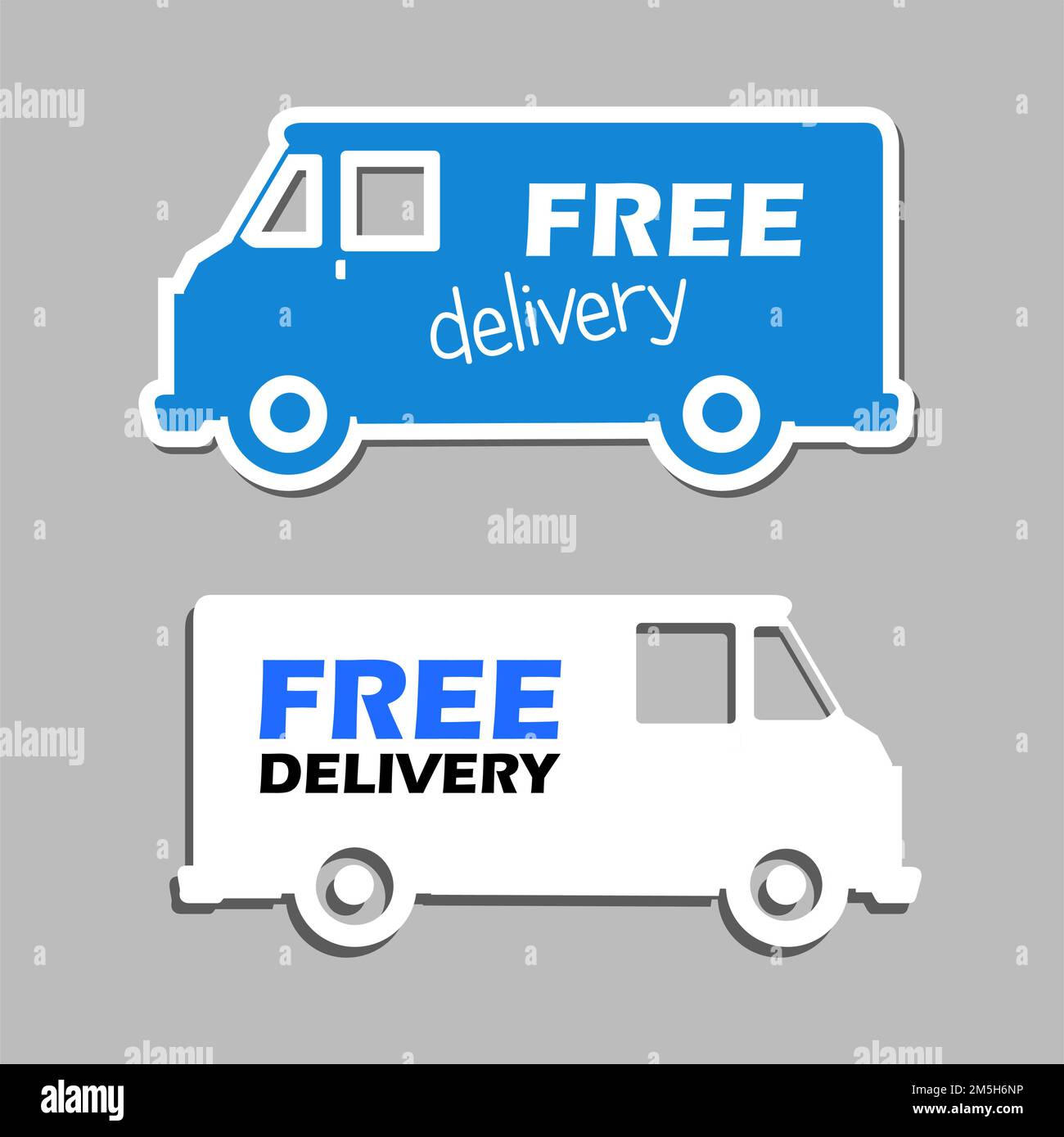 illustration of icons free delivery, vector Stock Vector Image & Art ...