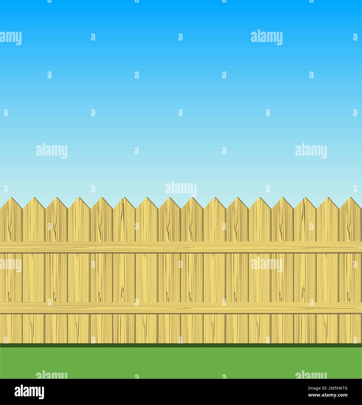 Wooden fence vector illustration Stock Vector Image & Art - Alamy