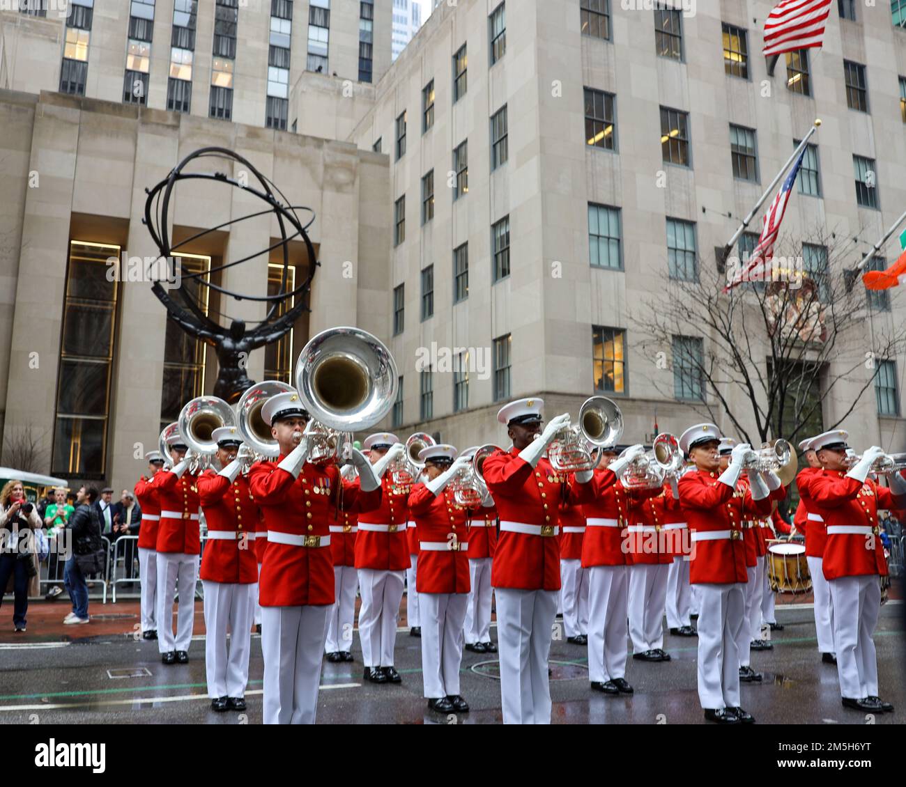 U.S. Marines with the “Commandant’s Own” U.S. Marine Drum & Bugle Corps ...