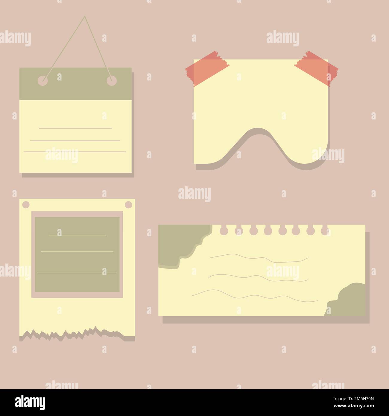 Handmade notepad Stock Vector Images - Alamy