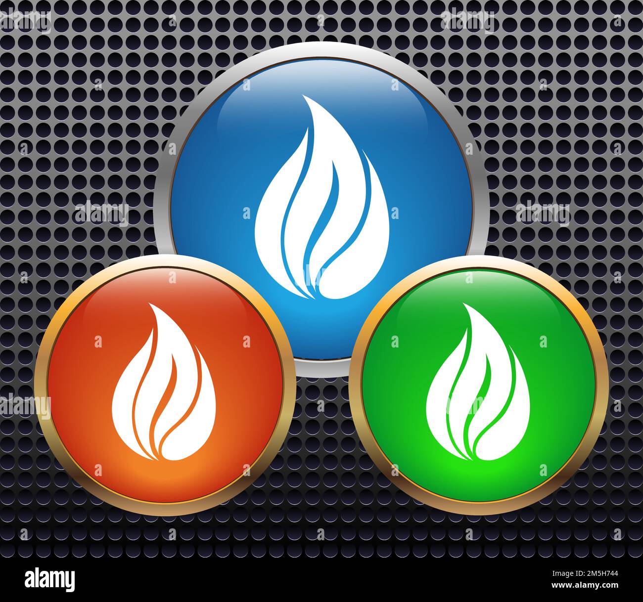 Vector metal web buttons Stock Vector Image & Art - Alamy