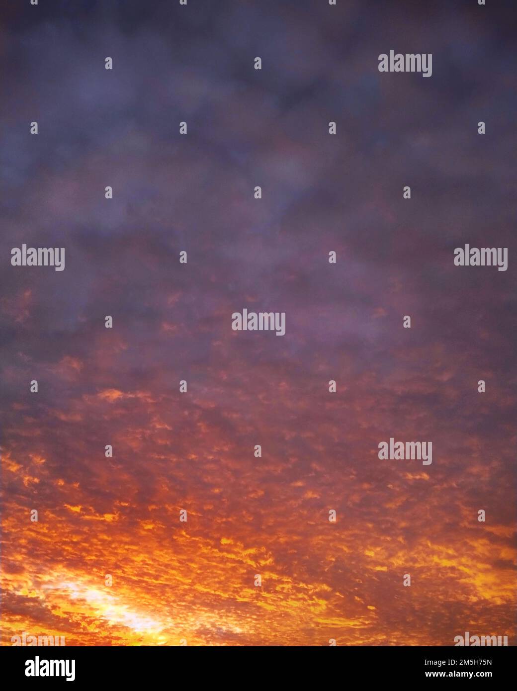 sunset clouds with red and yellow tones. sky background with sunset ...