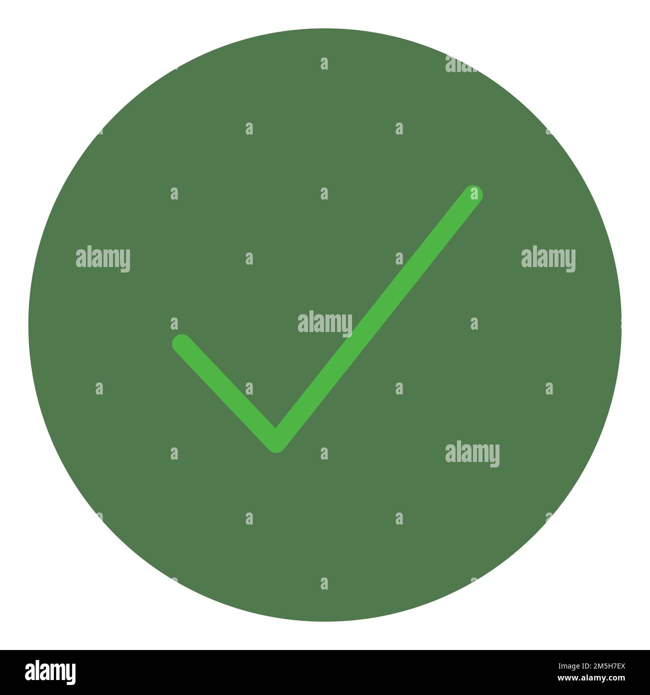 a green check mark against symbol against a white background Stock ...