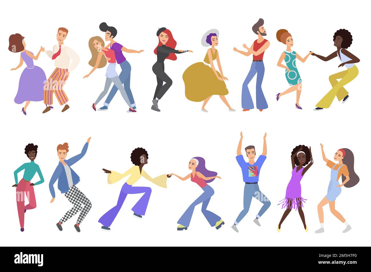 Group Dancing Clip Art