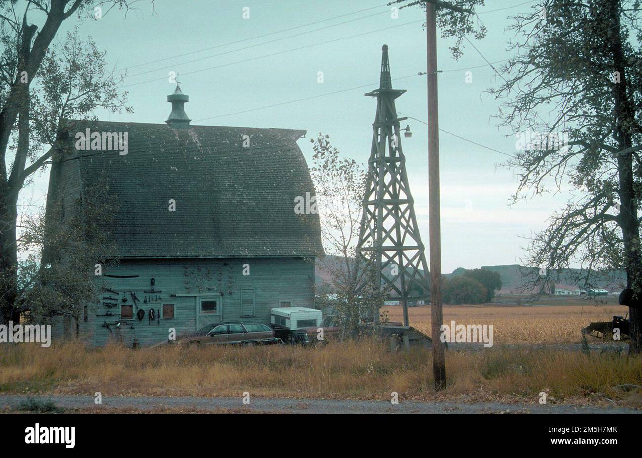Western Heritage Historic Byway - Gothic Arch Barn. This photo displays ...