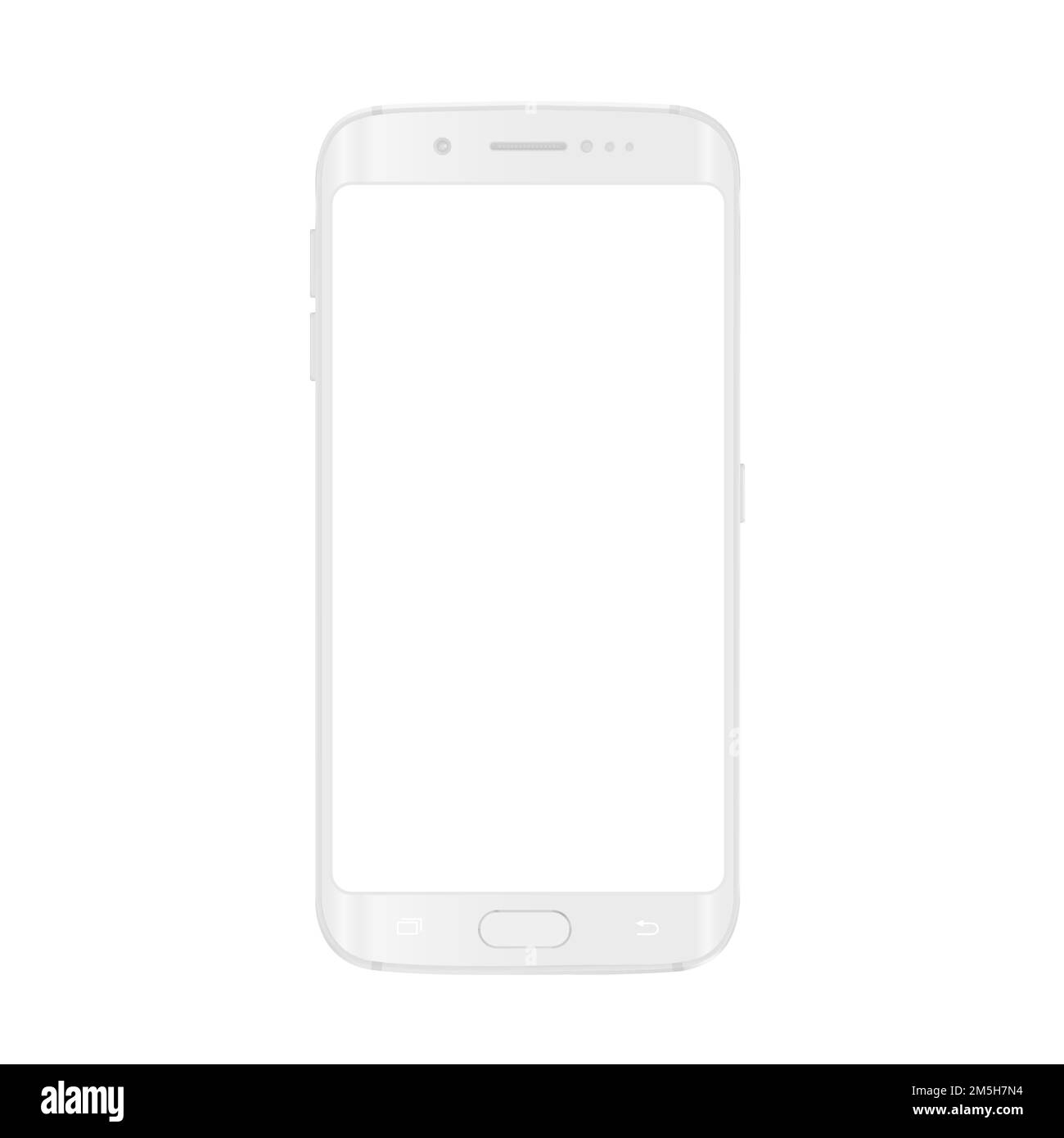 Soft white realistic new generation of modern vector smartphone ...