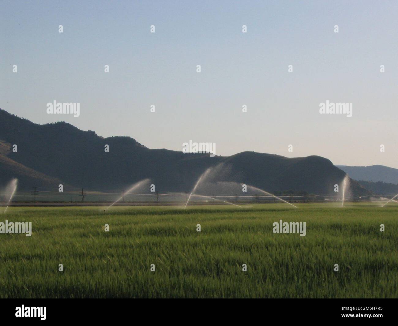 Pioneer Historic Byway - Farmers Fields. Streams of water on a field ...