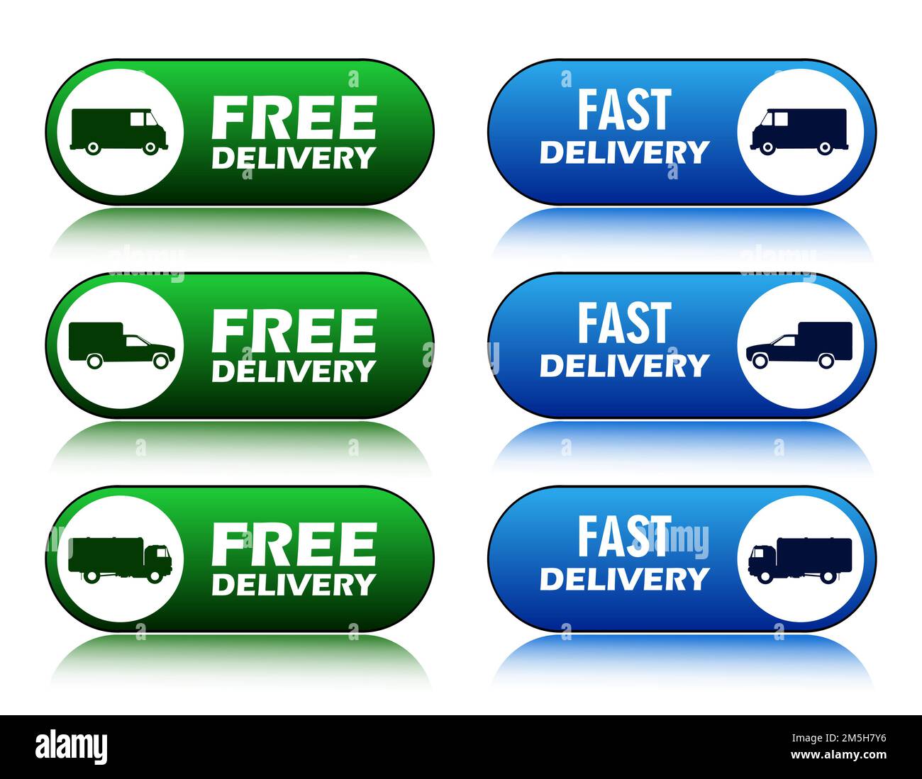 Icon free fast delivery, vector Stock Vector Image & Art - Alamy