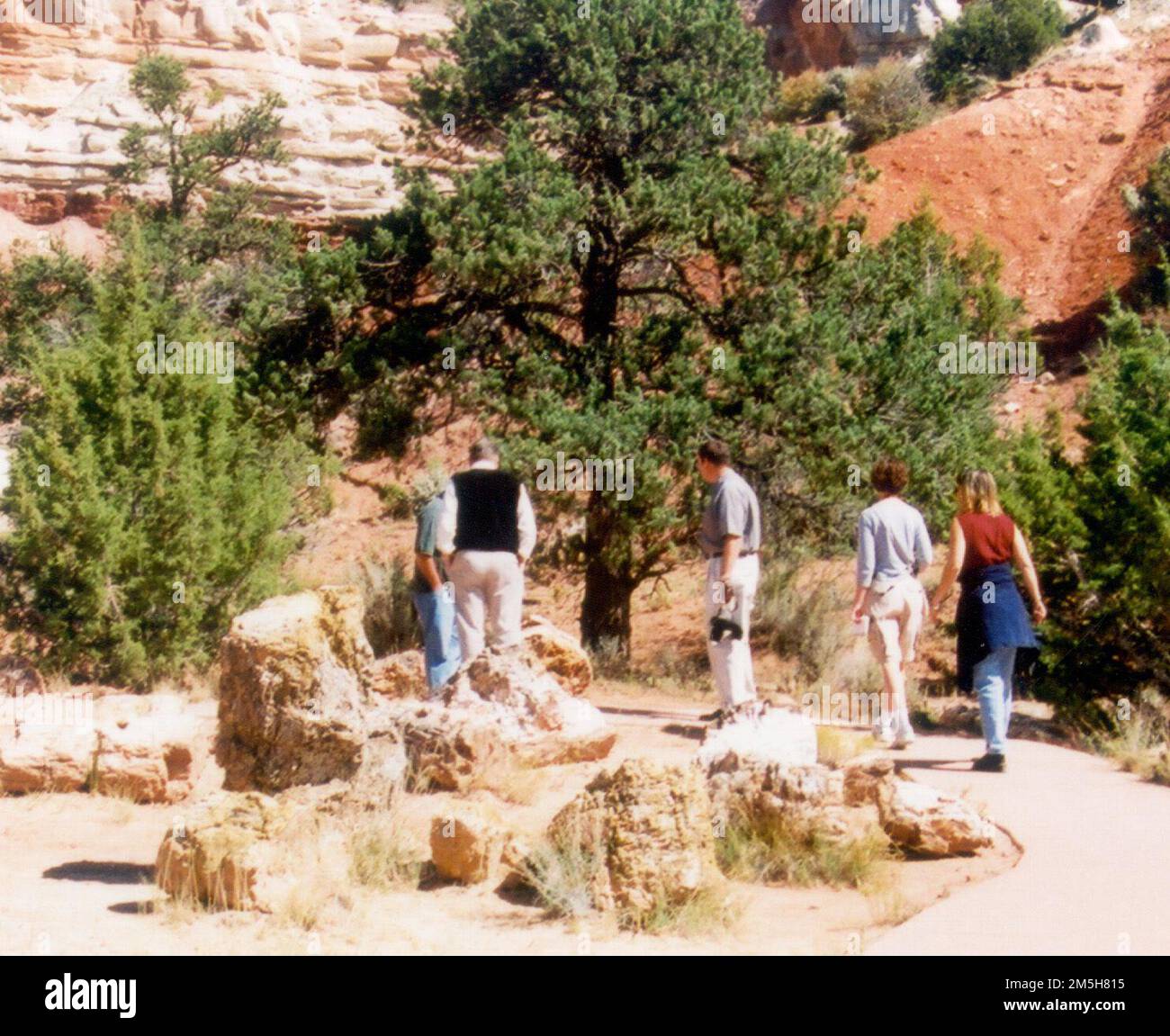 Scenic Byway 12 - Rock Garden at Escalante State Park.. Visitors tour ...