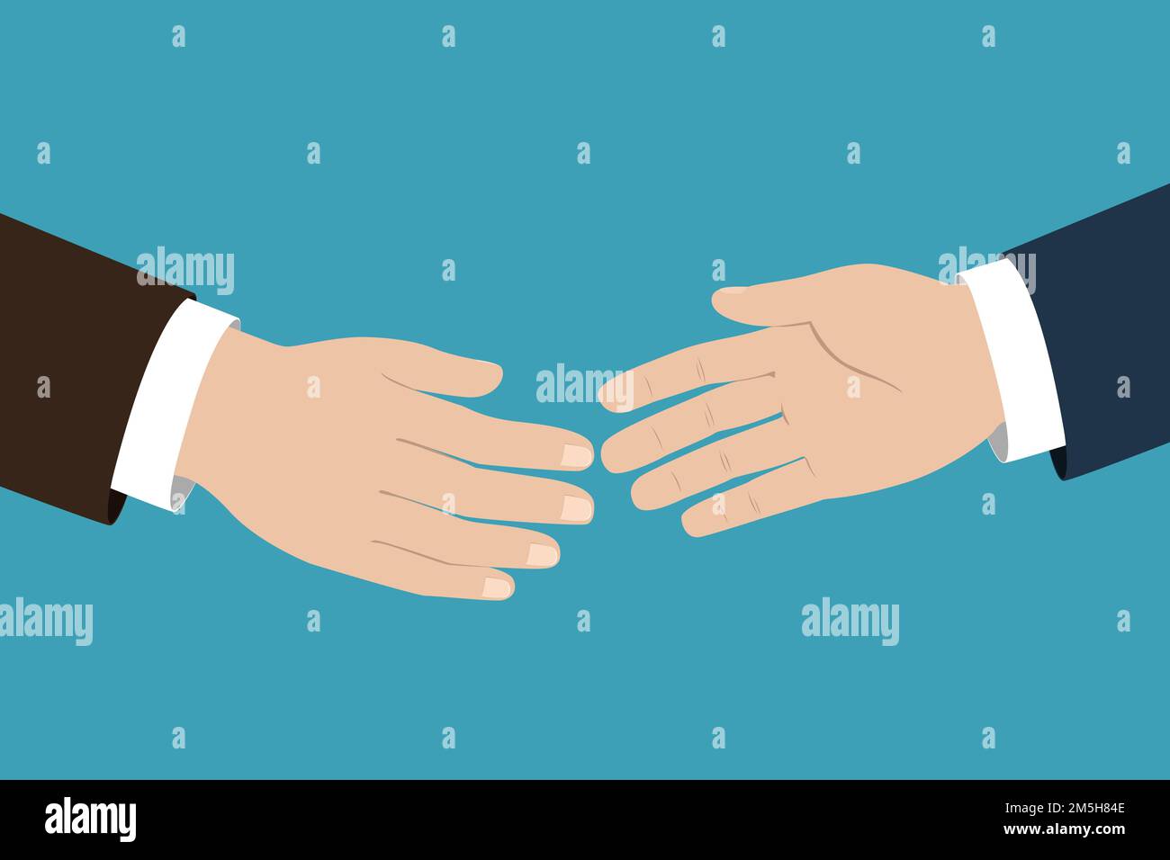 Business partnership agreement handshaking Stock Vector Images - Alamy