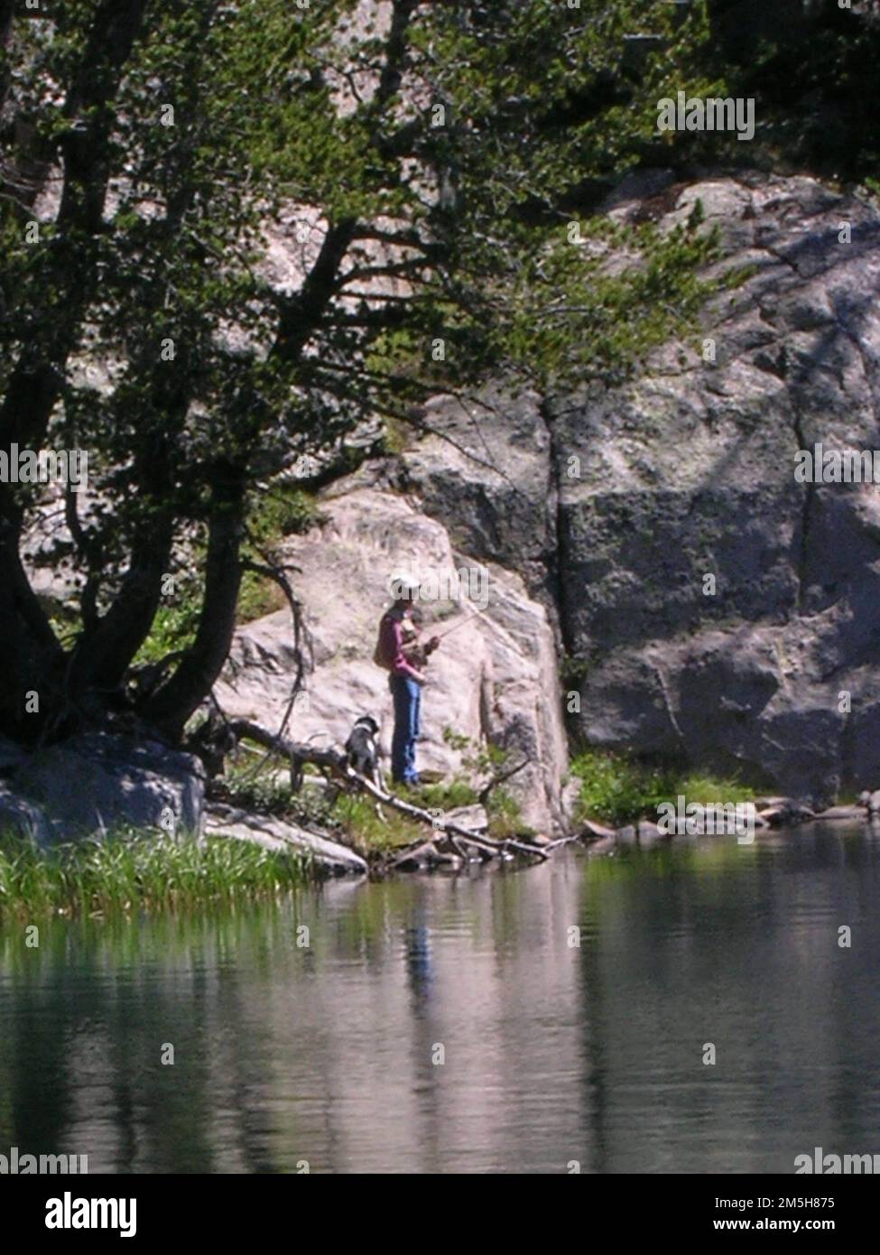 Beartooth Highway - Fly Fishing on Cliff Lake, Beartooth Mountains. Cliff Lake is a pristine ...