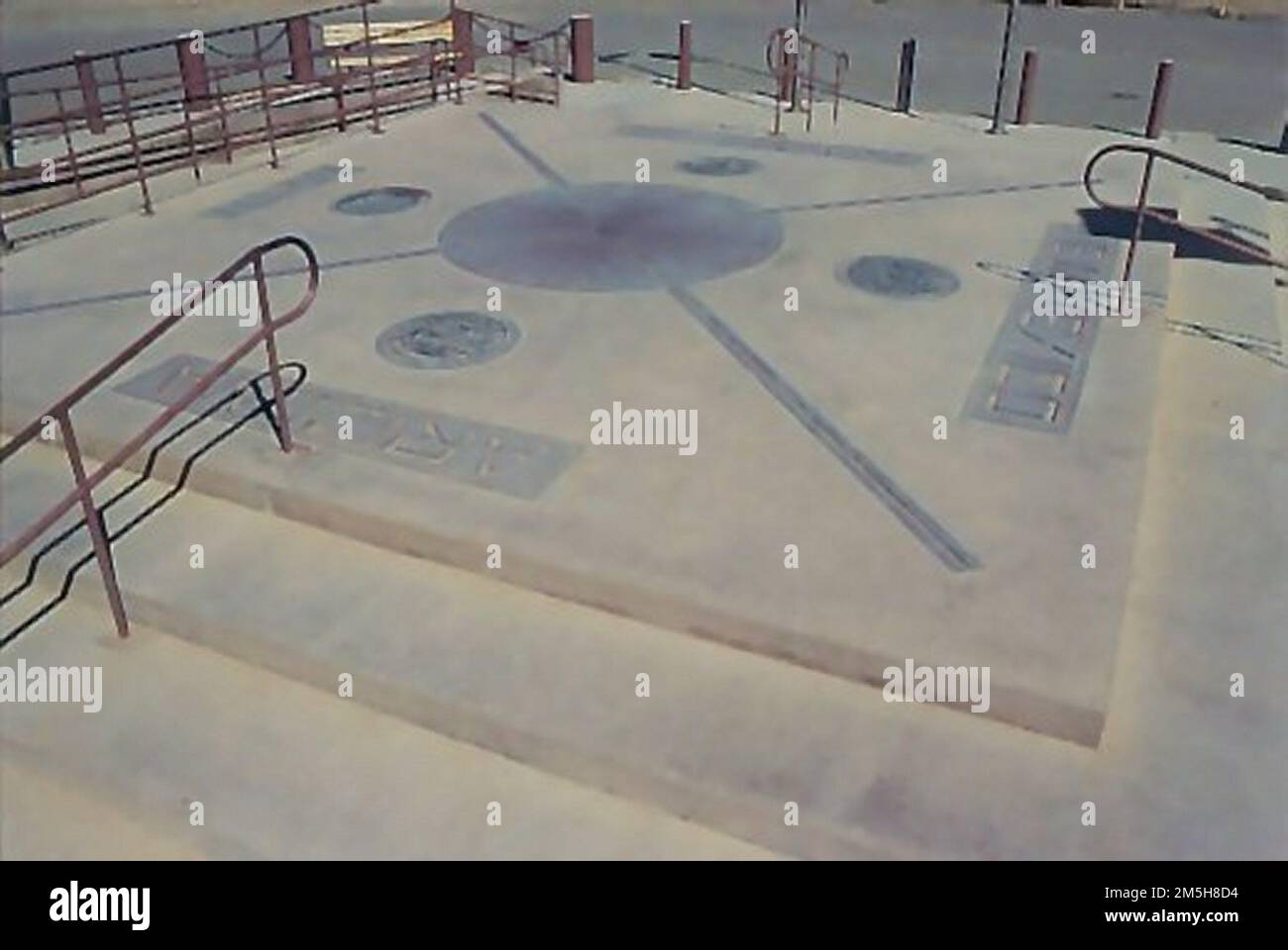 Trail of the Ancients - Four Corners Monument. The photo shows the ...