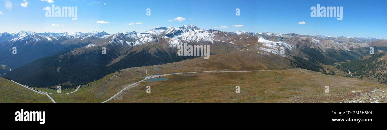 Top of the Rockies - The Summit of Independence Pass. In this panoramic ...